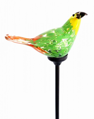 Decorative Handmade Glass Garden Solar Lights - BIRD